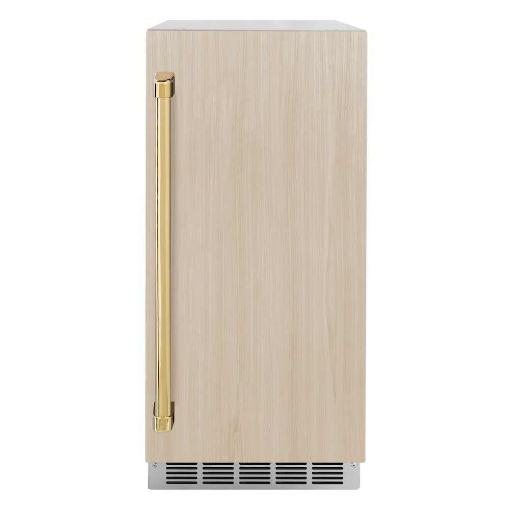 Autograph Edition 15" Gourmet Panel Ready Ice Maker with Gold Handle ...