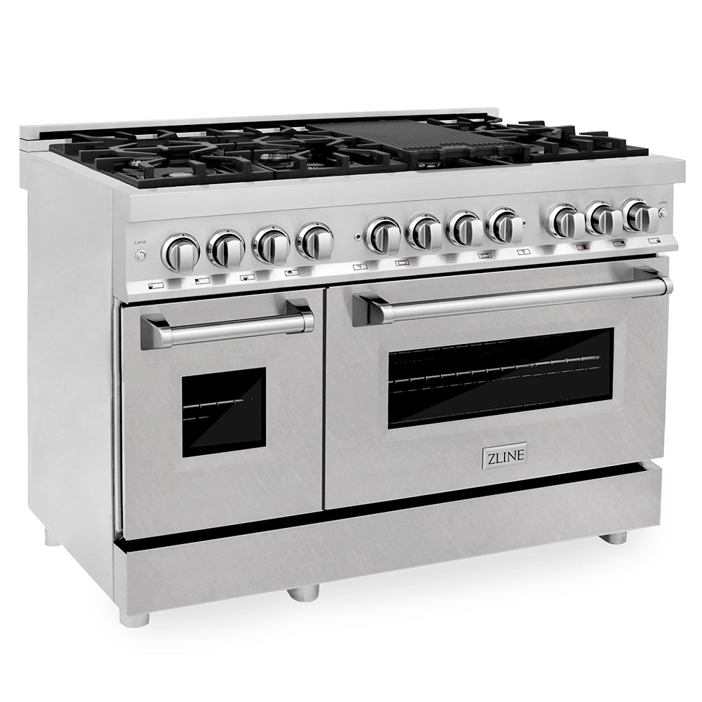 Legacy 48" Dual Fuel Range with Satin Stainless Doors (RA-SN-48 ...