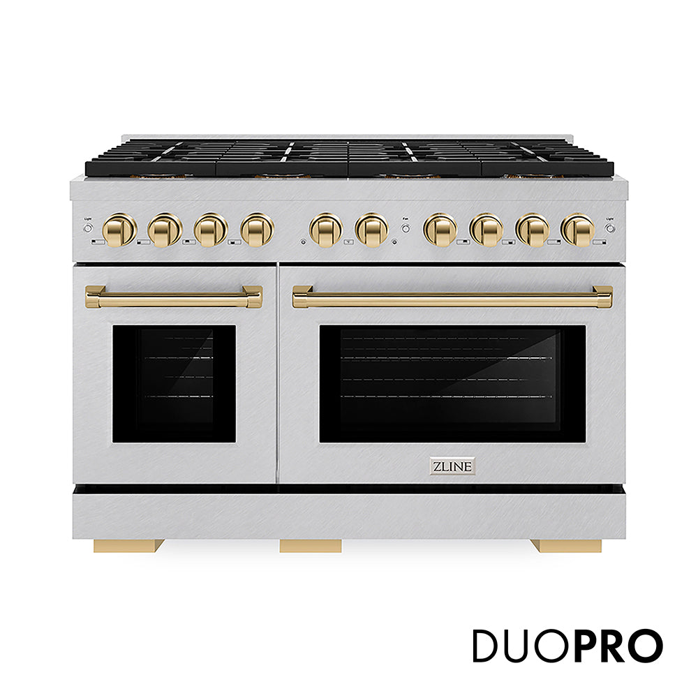 Autograph Edition 48" Dual Fuel Range with DuoPro™ in Satin Stainless ...