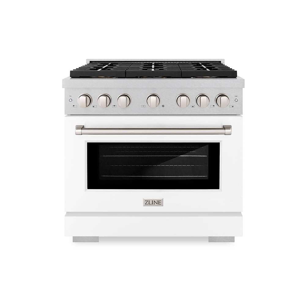 ZLINE 36" Paramount Gas Range with DuoPro™ Cooktop in Satin Stainless ...