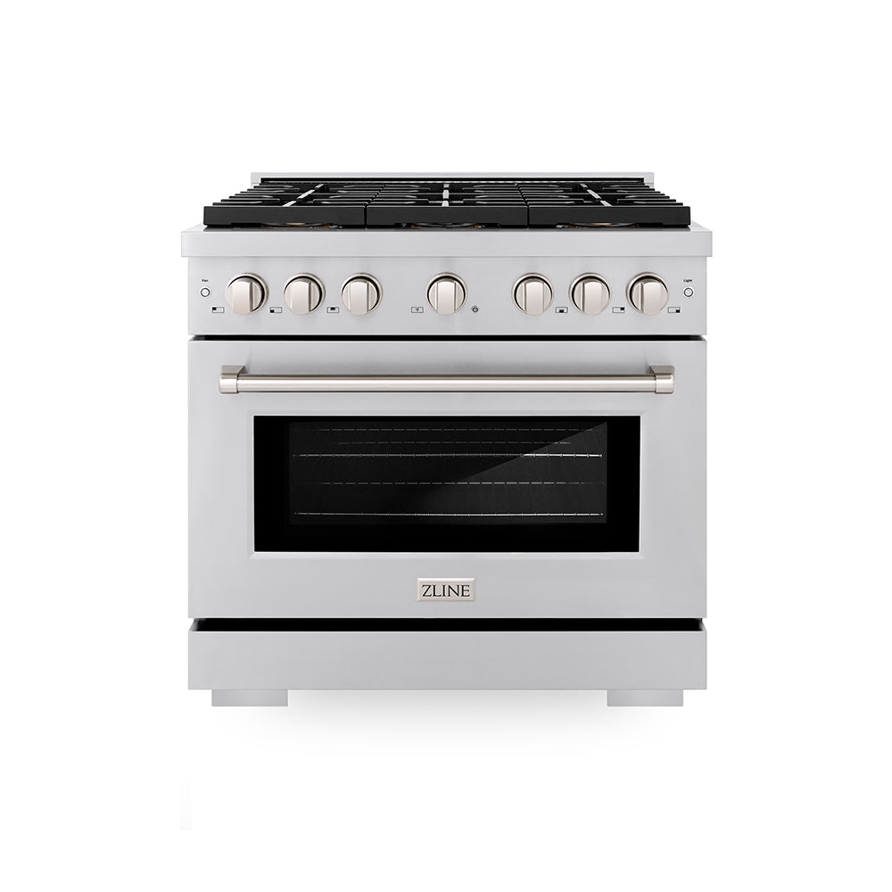 ZLINE 36" Paramount Dual Fuel Range with 6 Burner DuoPro™ Cooktop ...