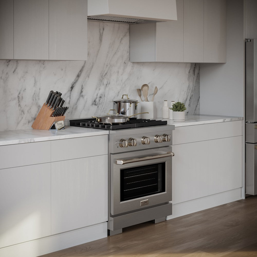 Paramount 30" Dual Fuel Range with 4 Burner Cooktop (SDR30) | ZLINE ...