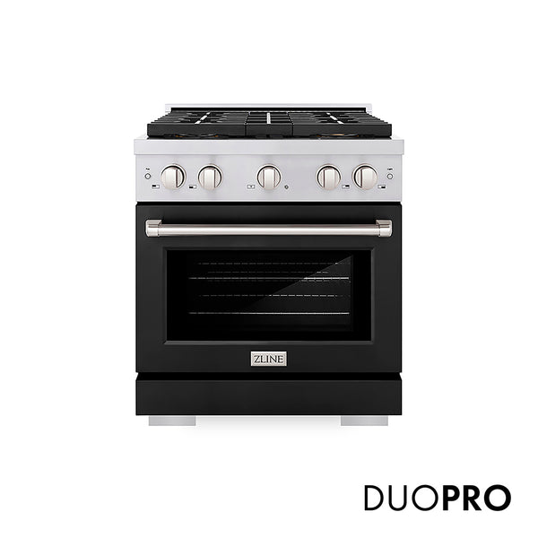 Paramount 30" Gas Range with DuoPro™ and Black Matte Door (PSGR-BLM-30 ...