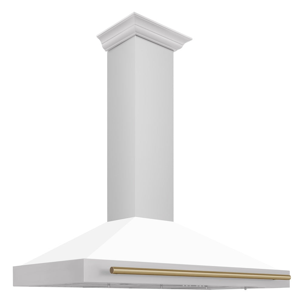 Autograph Edition 48" Range Hood with White Shell/Bronze Handle (KB4STZ ...