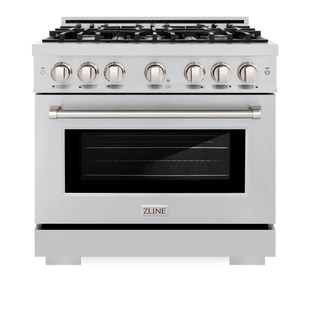 Select 36" Gas Range in Stainless Steel (HGR36) – ZLINE Kitchen and Bath