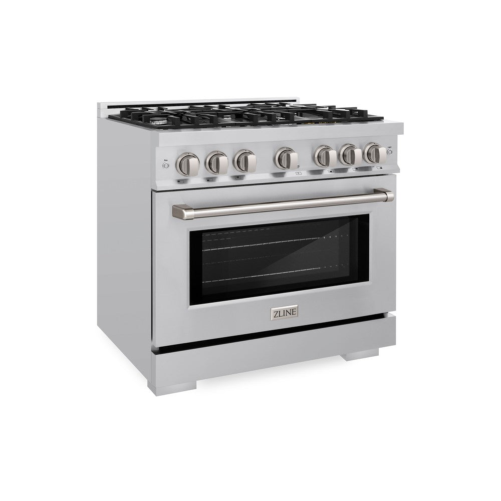 Select 36" Gas Range in Stainless Steel (HGR36) – ZLINE Kitchen and Bath