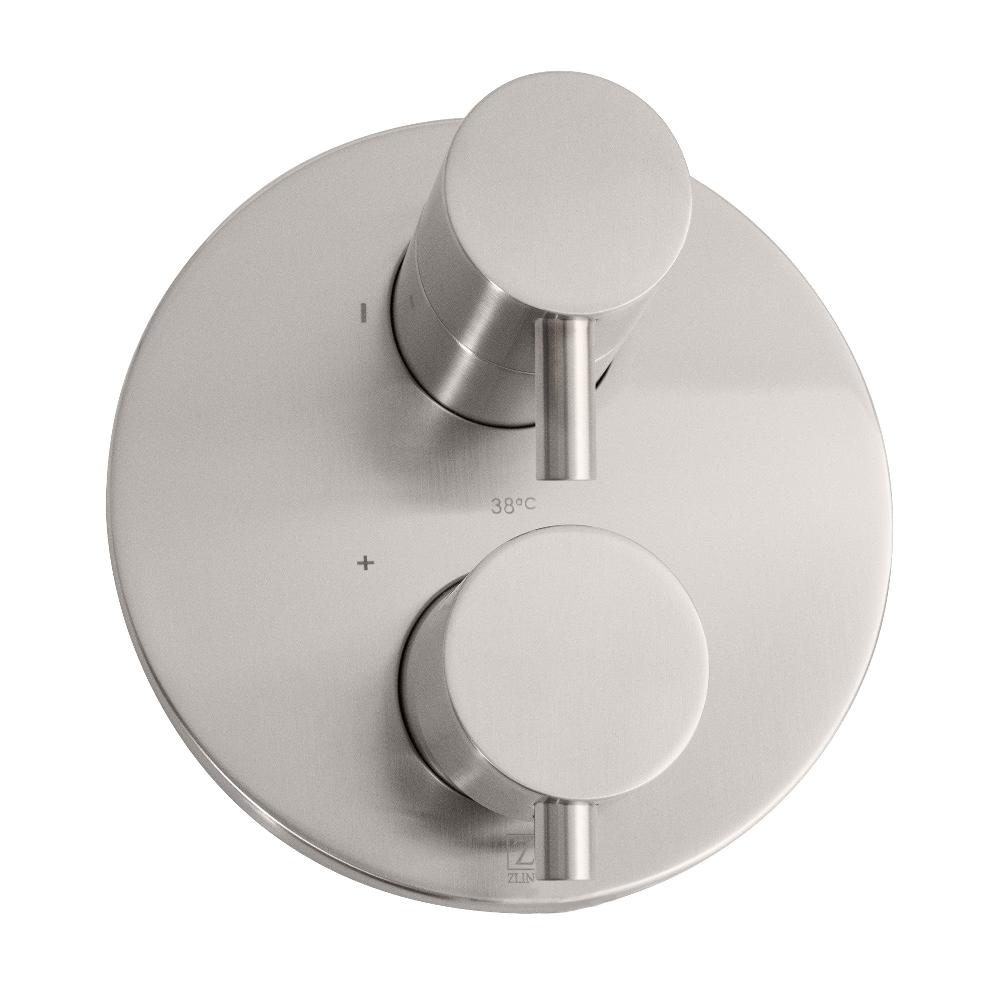 Emerald Bay Thermostatic Shower System in Brushed Nickel (EMBY-SHS-T2 ...