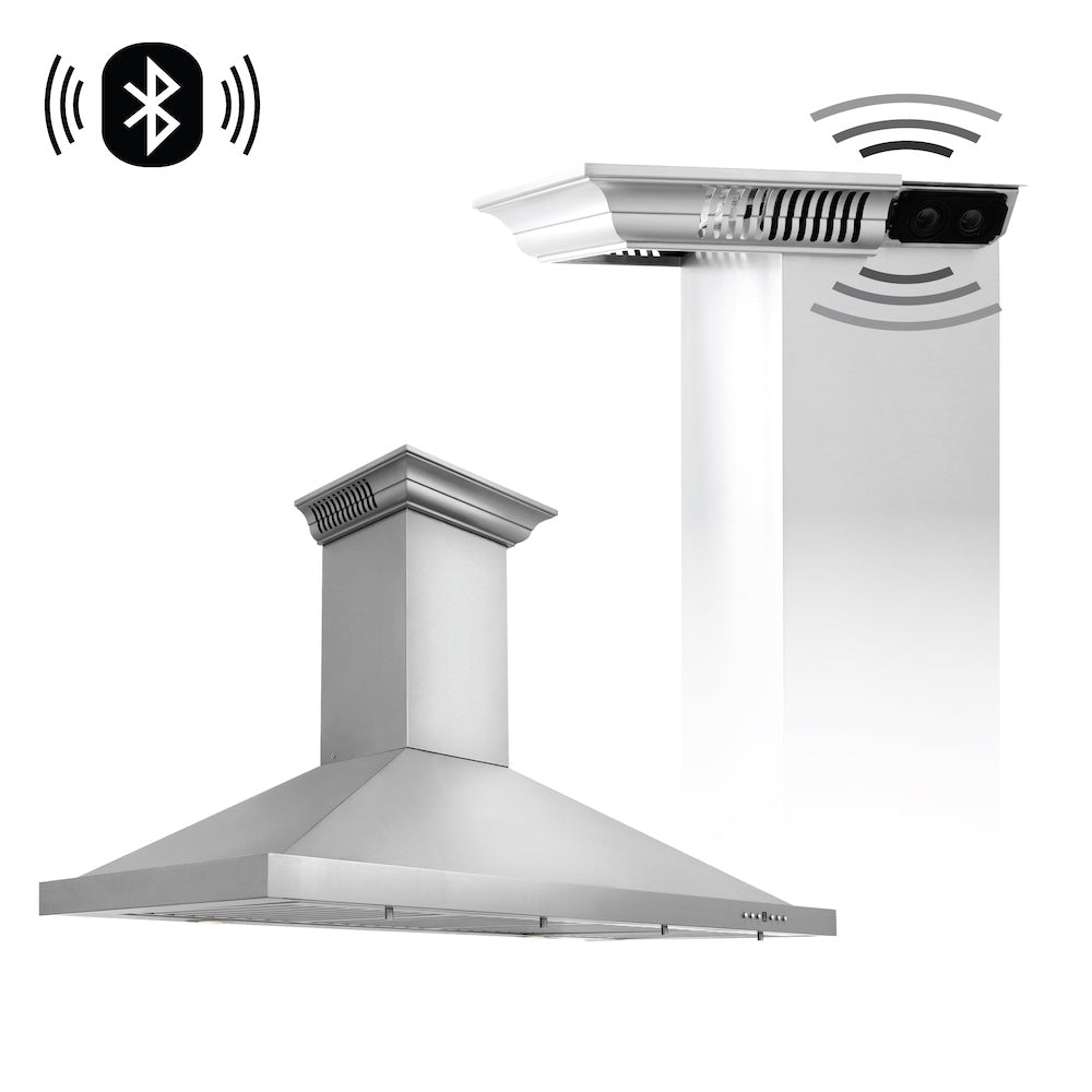 CrownSound™ 42" Range Hood with Bluetooth Speakers (KBCRN-BT-42 ...