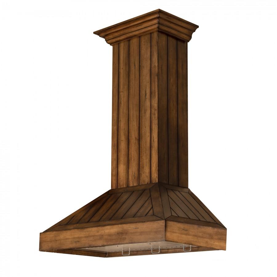 ZLINE 30" Wooden Wall Mount Range Hood in Rustic Light (KPLL-30 ...