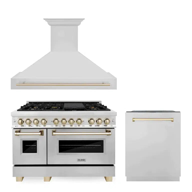 Autograph Edition 48" 3-piece Kitchen Package with Gold Accents (3AKP ...