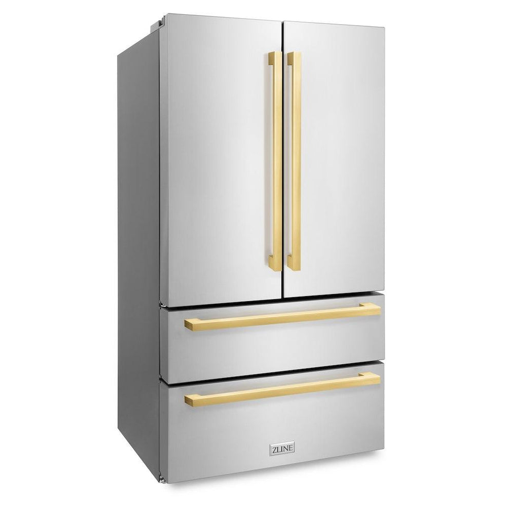 Autograph Edition 36" Counter-Depth Refrigerator with Gold Modern ...