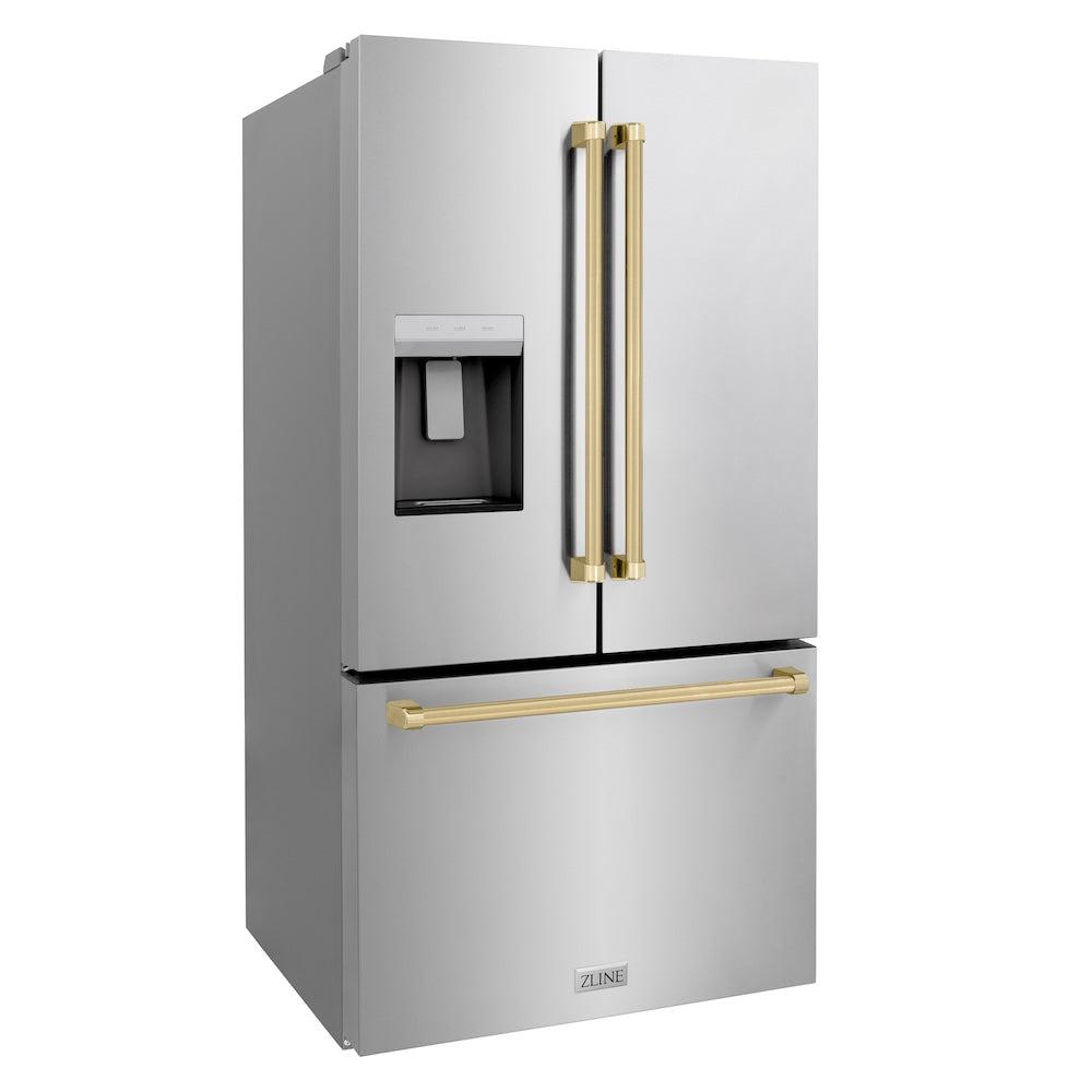 Autograph Edition 36" Standard-Depth Refrigerator with Bronze ...