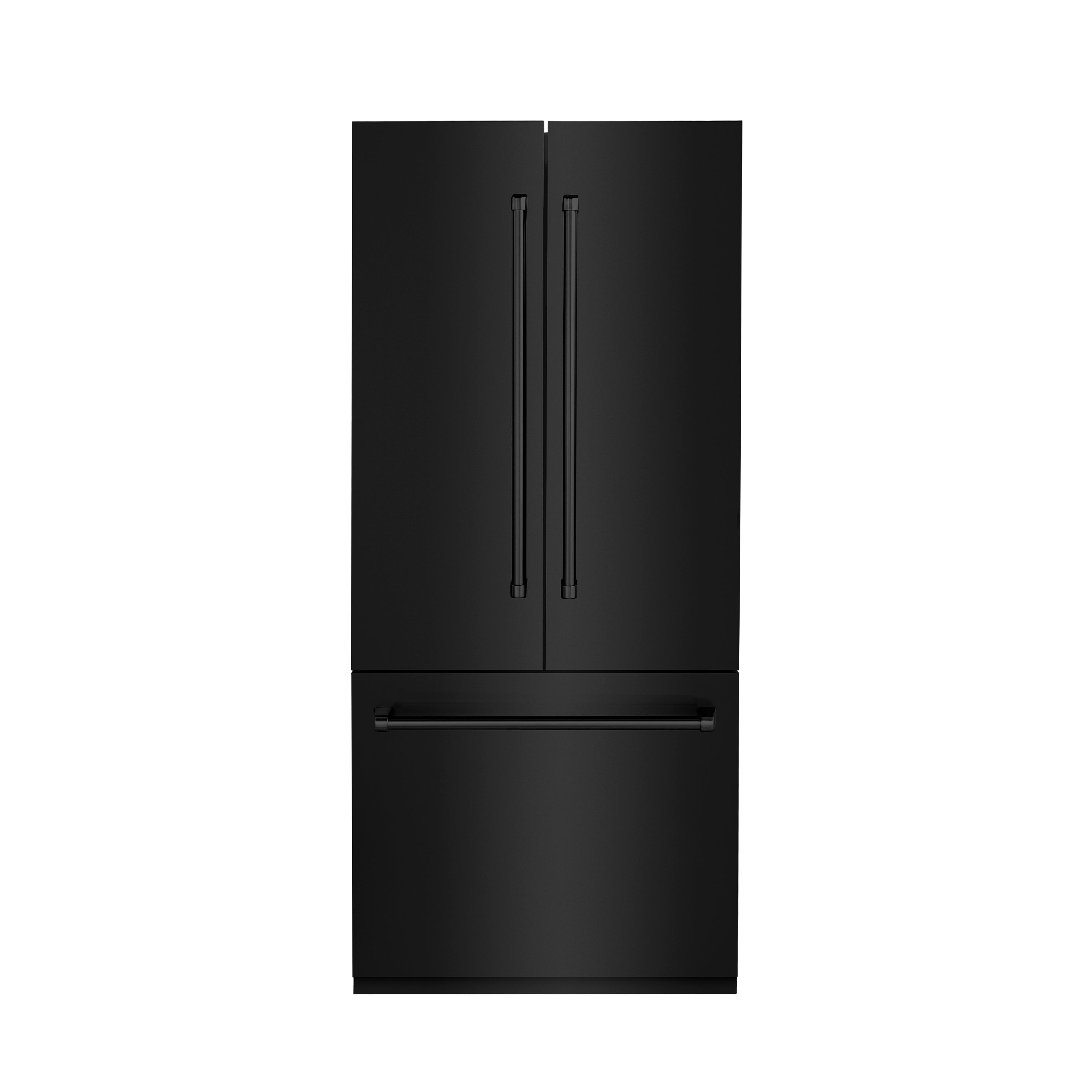 ZLINE 36" Built-in French Door Black Stainless Steel Refrigerator (RBIV ...