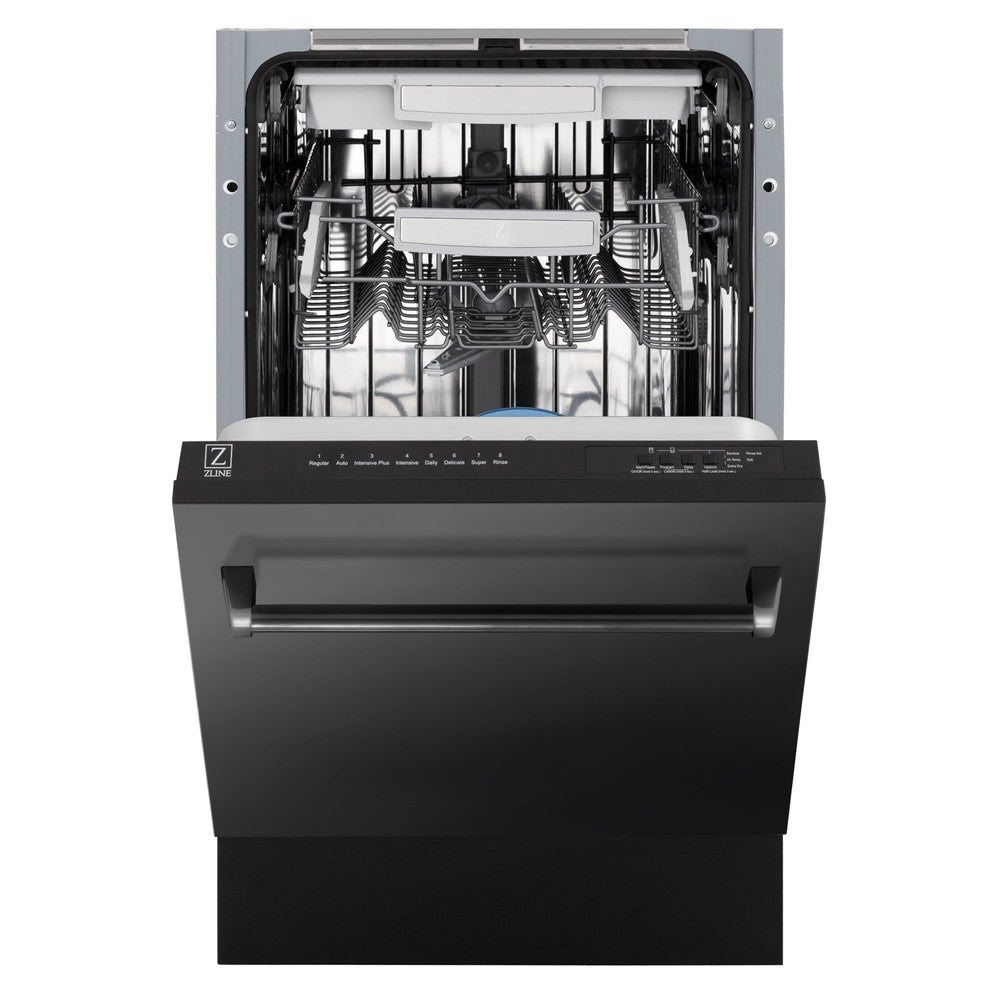 ZLINE 18" Tallac Series Dishwasher in Black Stainless (DWV-BS-18 ...