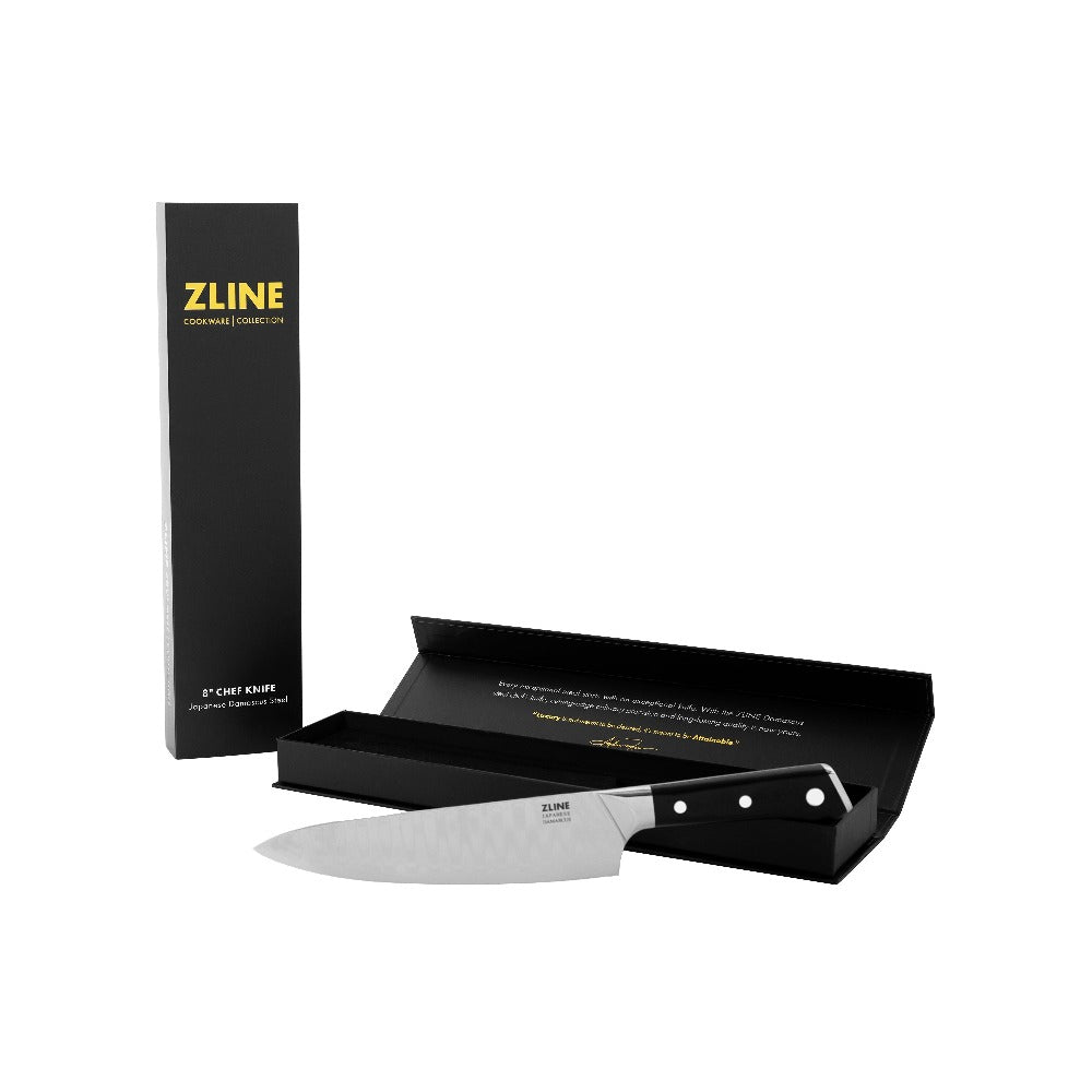 Damascus Steel 8" Chef's Knife (KCKT-JD) – ZLINE Kitchen and Bath