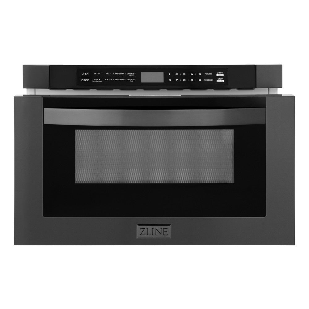 ZLINE 24" Black Stainless Built-in Microwave Drawer (MWD-1-BS) | ZLINE ...