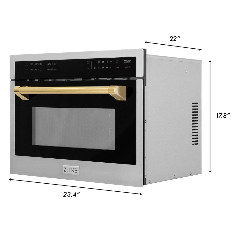 Autograph Edition 24" Built-in Microwave with Gold Handle (MWOZ-24-G ...