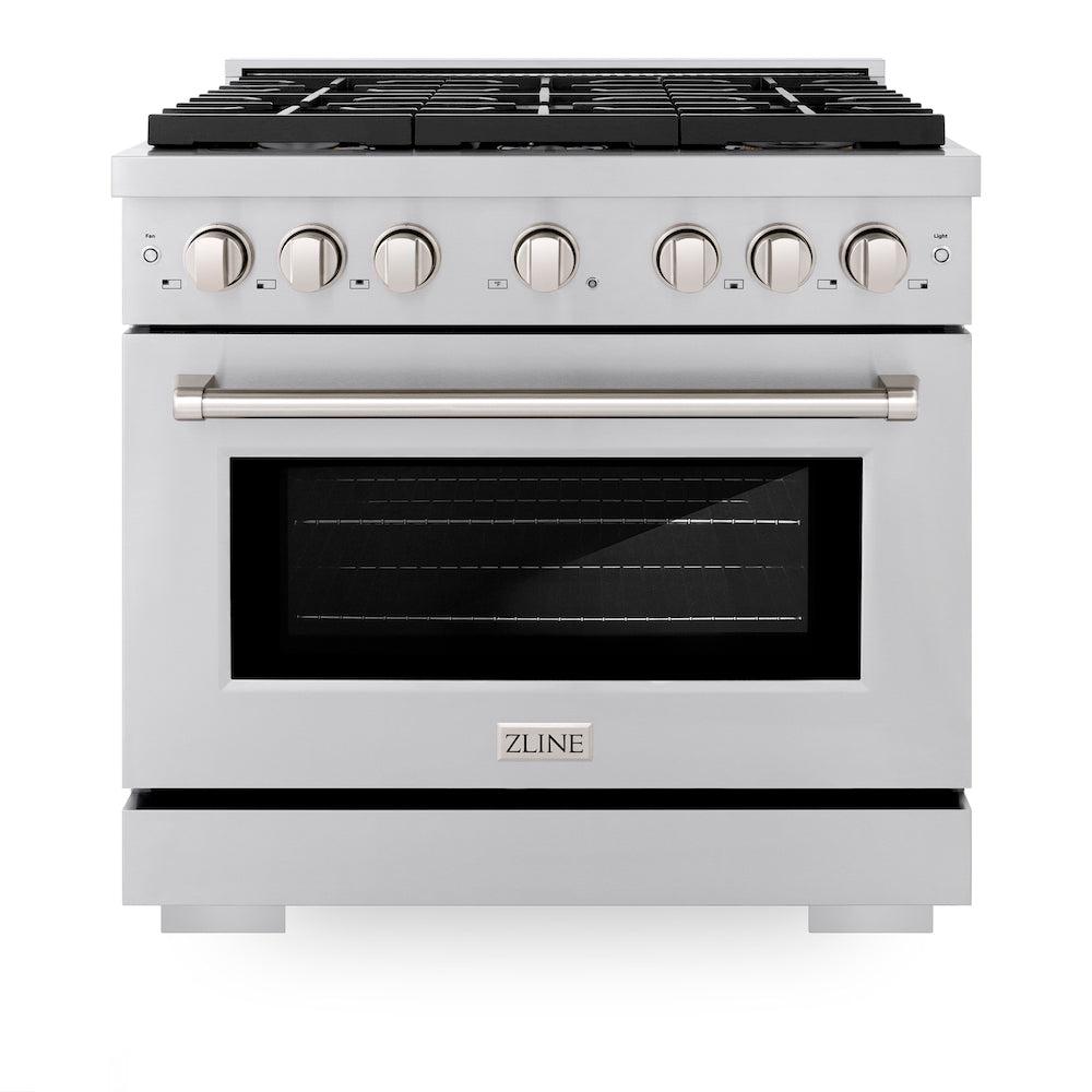 Paramount 36" Gas Range with 6 Brass Burners (SGR-BR-36) – ZLINE ...