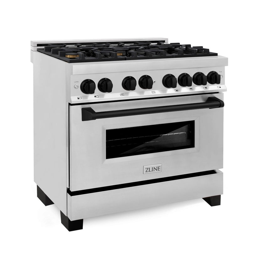 Autograph Edition 36" Appliance Bundle with Matte Black Accents (4KAPR ...