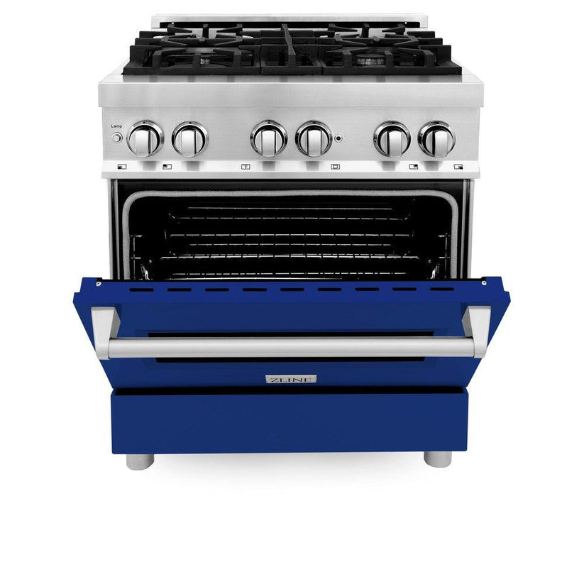 Legacy 30" Dual Fuel Range with Blue Gloss Door (RA-BG-30) | ZLINE ...