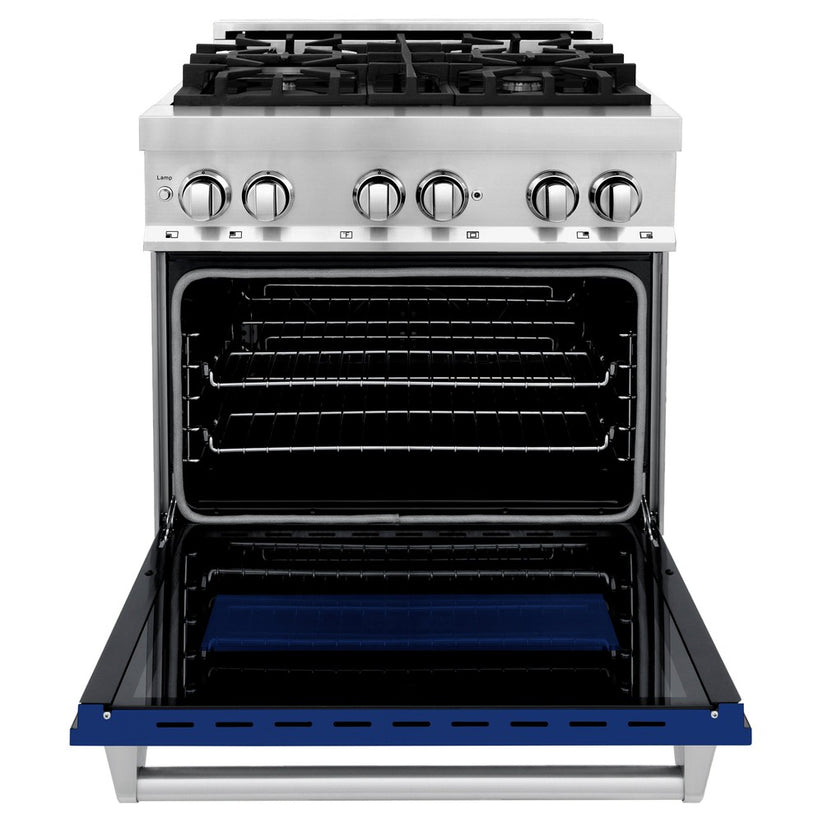 Legacy 30" Dual Fuel Range with Blue Gloss Door (RA-BG-30) | ZLINE ...